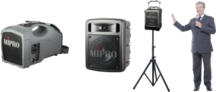 Download Transparent Mipro Portables With Wireless Microphones - Mipro Ma-707 Pa 70 Watt Mains ...