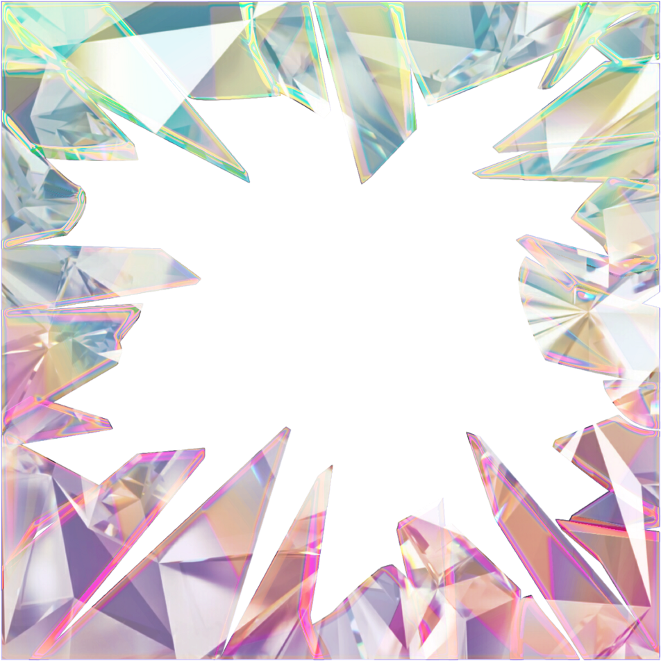 Download Glass Broken Transparent Jagged Frame Border Holo Holog ...