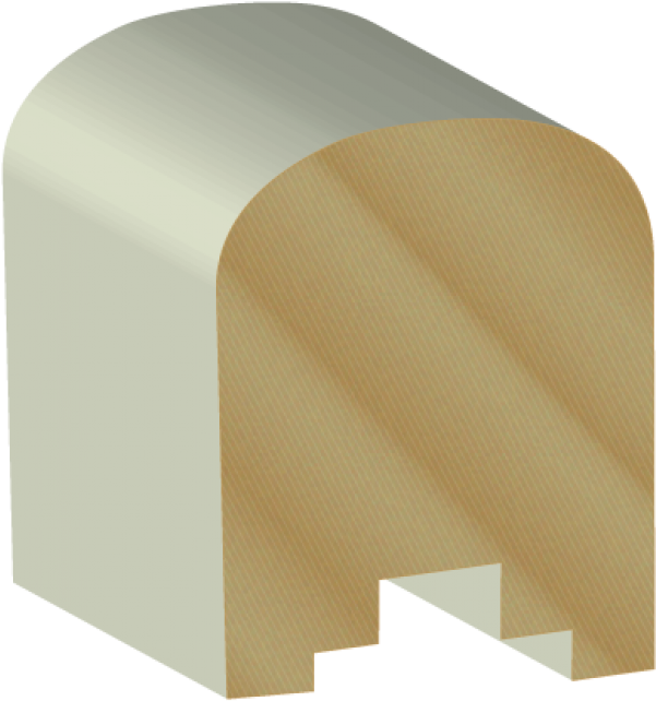 Download Rebated Bread Loaf Handrail - Wood - Full Size PNG Image - PNGkit