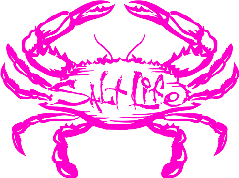 Download Salt Life Salty Crab Decal - Salt Life Crab - Full Size PNG ...