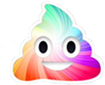 Download Poop Emoji - Rainbow Poop Emoji Png - Full Size PNG Image - PNGkit