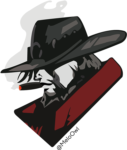 Download Mccree's Spray T-shirt Vectorized And On Sale - Overwatch ...