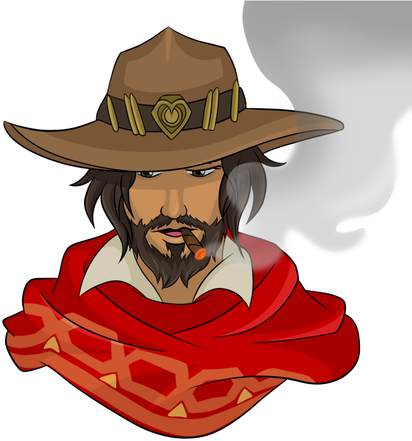 Download Mccree Transparent Howdy - Illustration - Full Size PNG Image ...