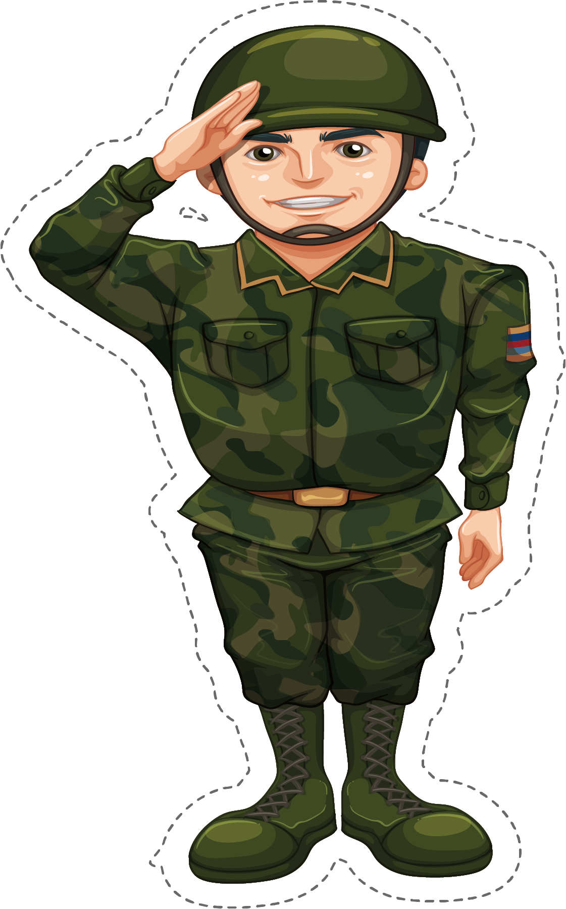 Download Png Transparent Download Soldier Salute Clipart - Hand Salute ...