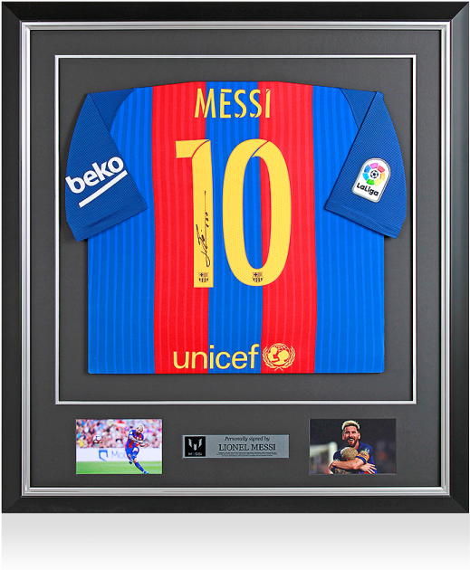 Download Lionel Messi Official Back Signed And Framed Barcelona ...