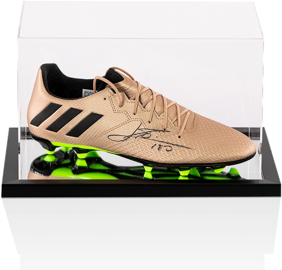 Download Lionel Messi Signed Football Boot Gold Adidas Nemeziz - Adidas ...