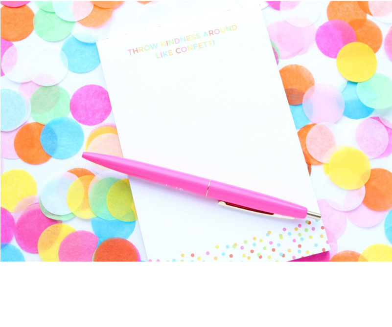 Download Throw Kindness Around Like Confetti Notepad - Teacher Created Resources Teacher Created ...