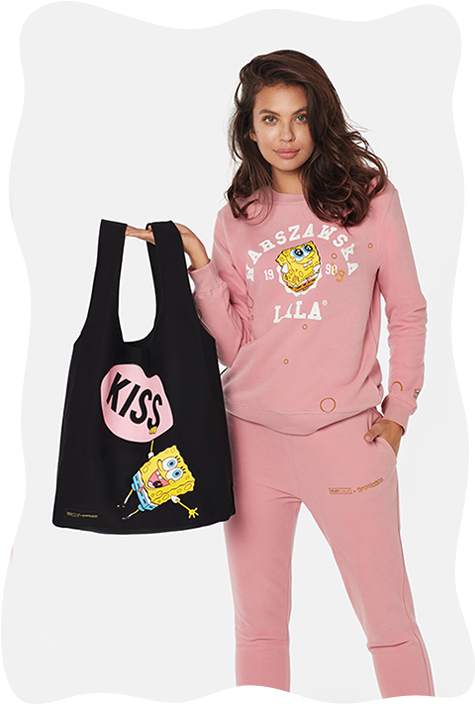 Download Lala X Spongebob Free Black Tote Bag - Spongebob Squarepants ...