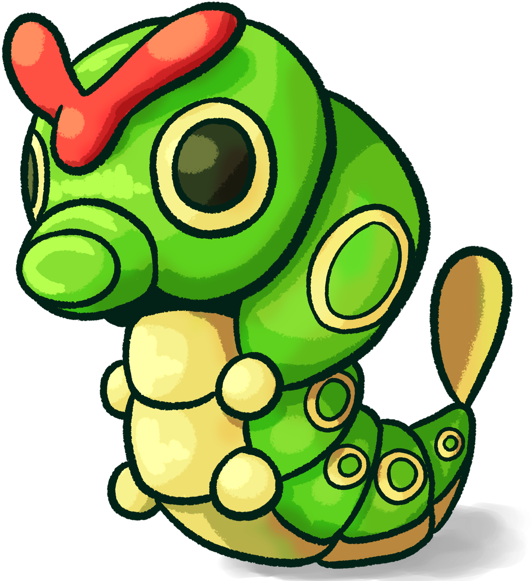 Download Metapod's Pokémon Green Sprite Is Deeply Cursed - Cartoon ...