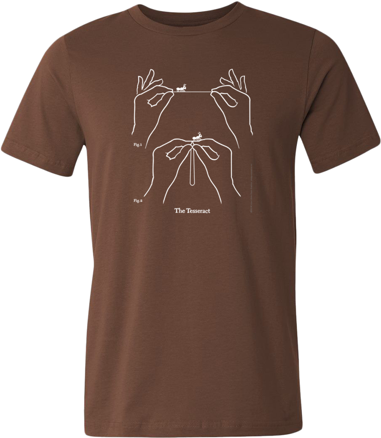 Download Tesseract T-shirt White Ink - Full Size PNG Image - PNGkit