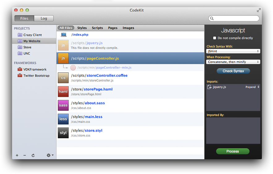 Download This Application Automatically Minifies Js, Css, Scss- - Codekit App - Full Size PNG ...