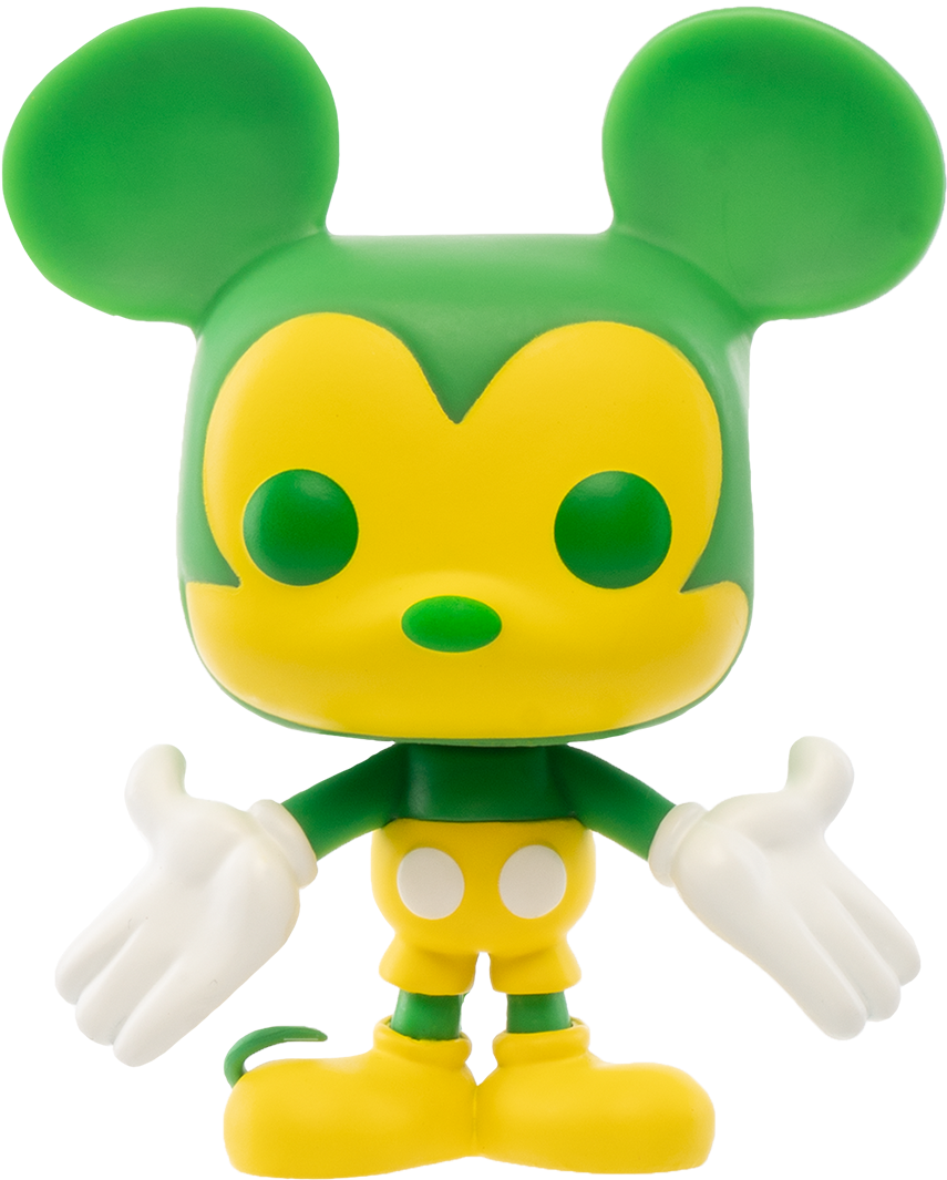 Download Green & Yellow Mickey Mouse - Green And Blue Mickey Funko ...