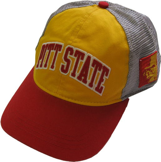 Download Pitt State Arch Adidas Mesh Back Hat - Red - Full Size PNG ...