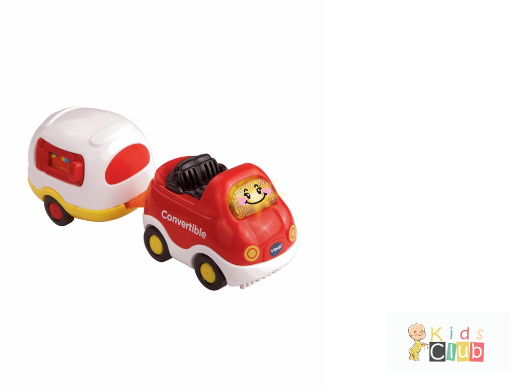 Download Vtech Toot Toot Convertible With Caravan - Full Size PNG Image ...