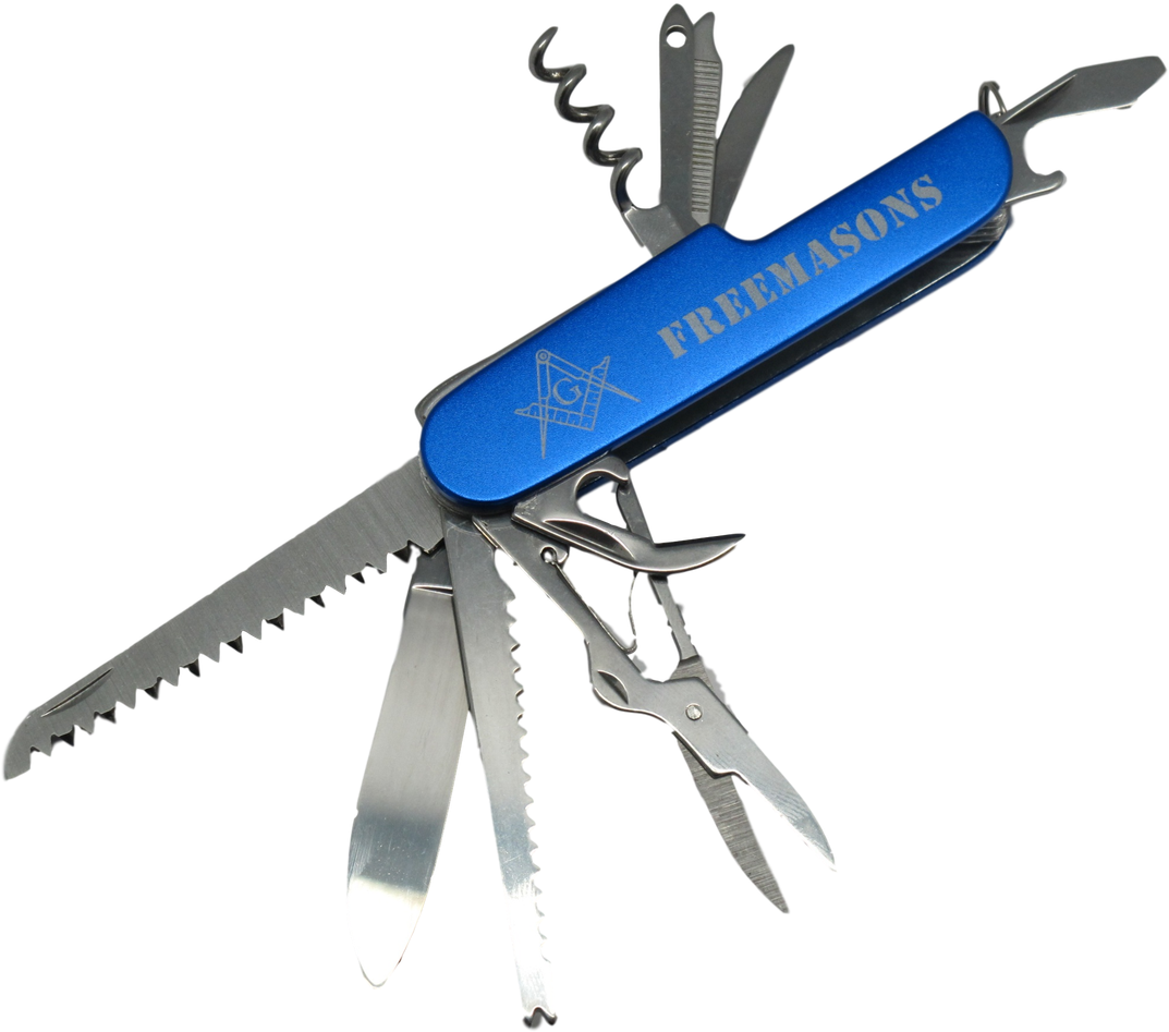 Download Blue Masonic Multi Tool With 14 Functions - Multi-tool - Full ...