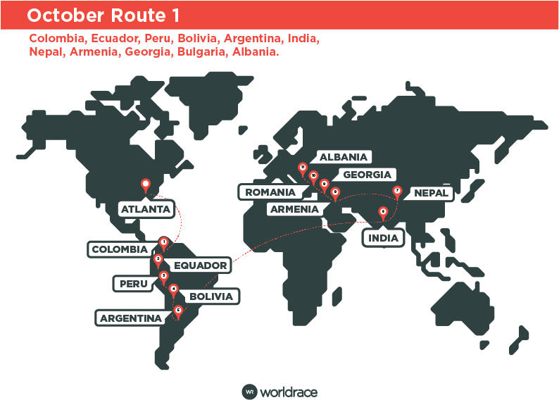 Download October 2018 Route - World Maps With Stats - Full Size PNG ...