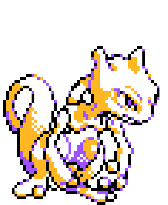 Mewtwo Sprite Grid