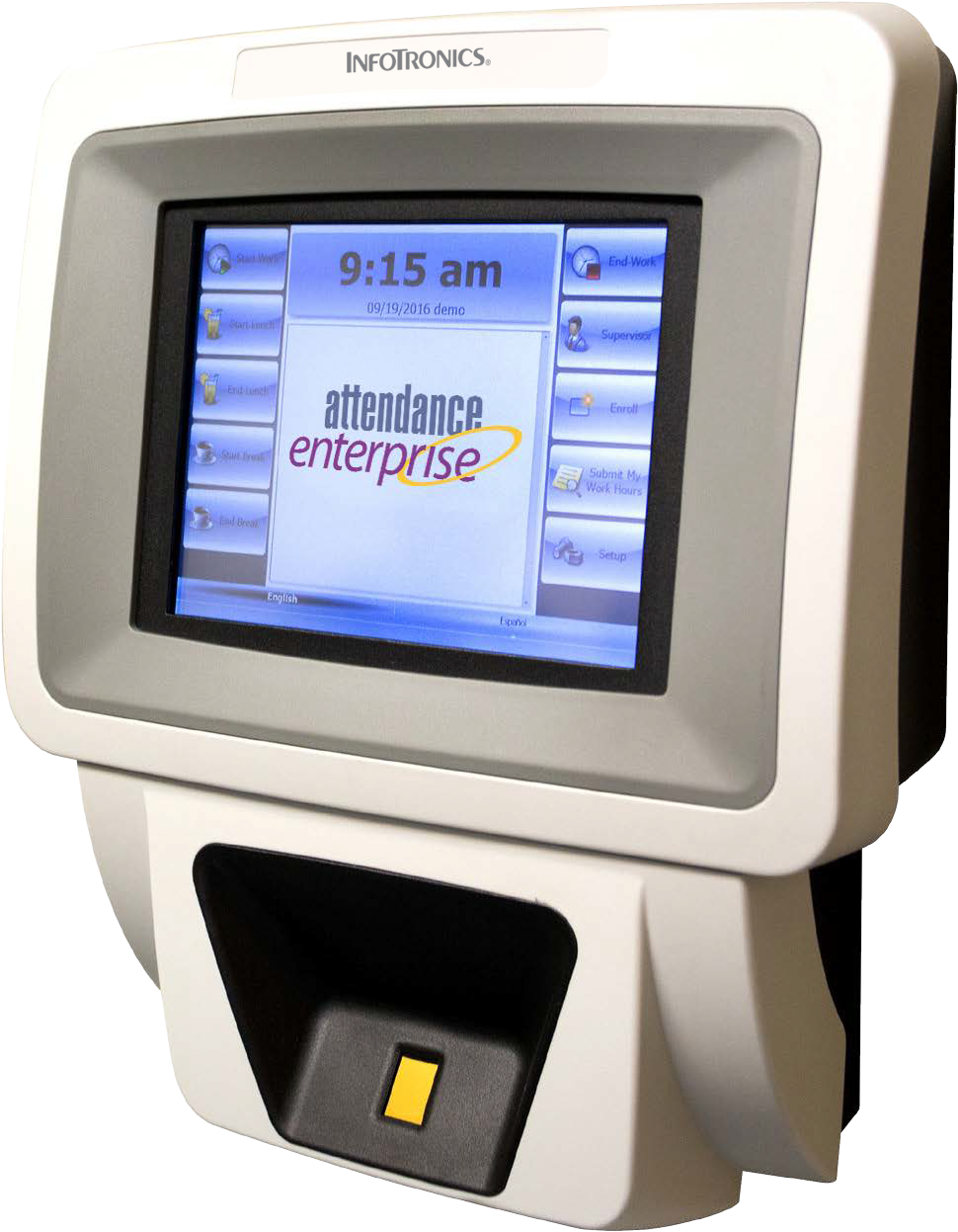 Download Intellitouch 60 Time Clock - Screen - Full Size PNG Image - PNGkit
