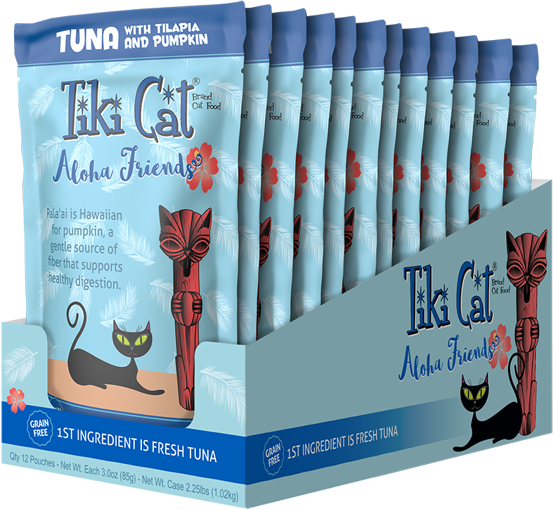 Download Tiki Cat Aloha Friends Tuna Tilapia & Pumpkin Wet - Full Size ...