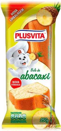 Download Bolo Plus Vita Abacaxi 250g - Bolo De Coco Pullman 250g - Full ...