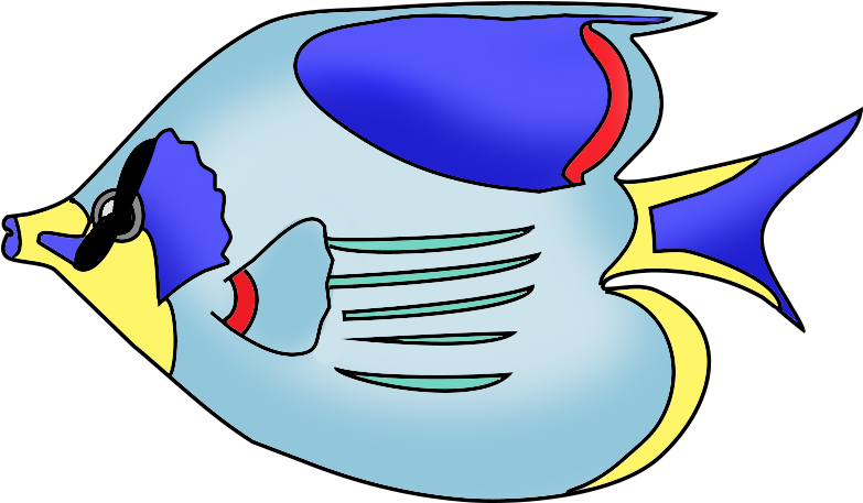 Download Drawn Fish Transparent - Colored Fish Drawing - Full Size PNG ...