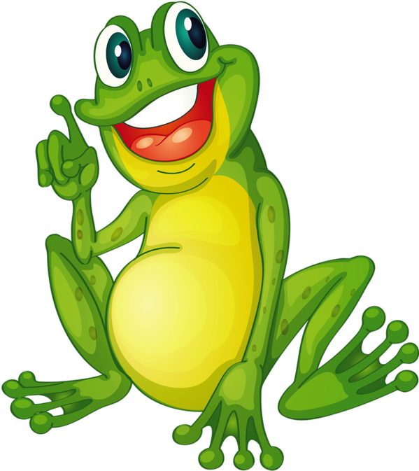 Download Amphibian Clipart Funny Frog - Funny Cartoon Frogs - Full Size ...