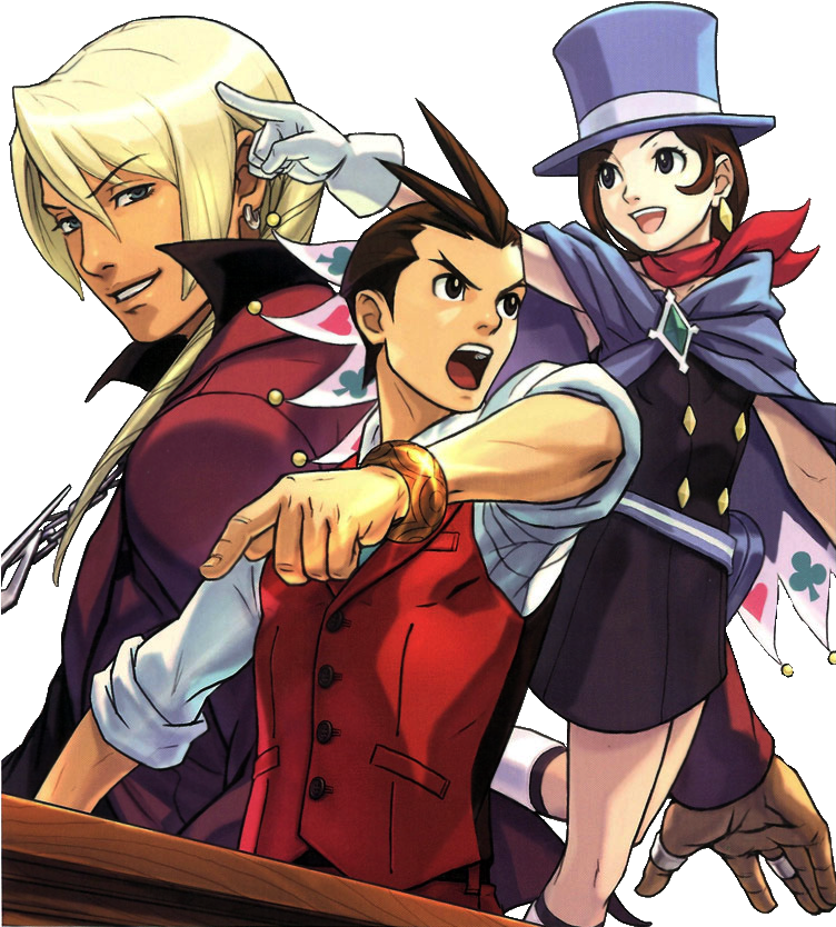 Download Objection Magazine Cover Ft Apollo, Klavier, And Trucy - Full ...