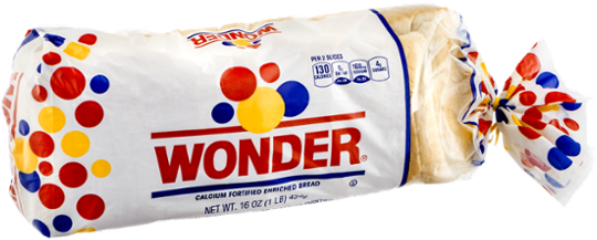 Download Wonder Small Classic White Bread - 16 Oz Bag - Full Size PNG ...