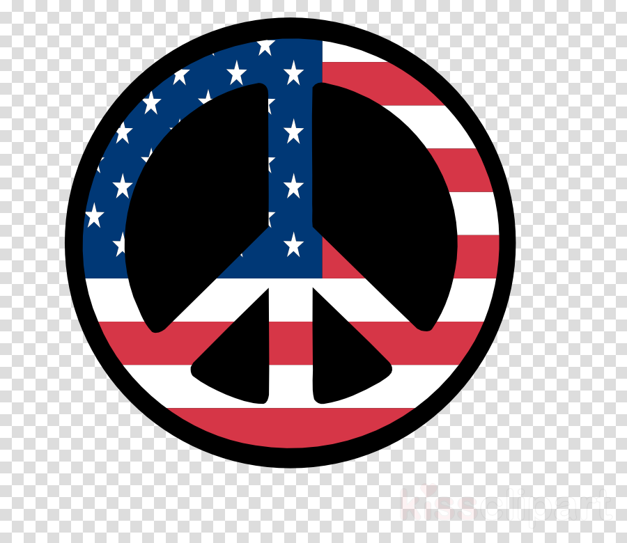 Download Download Peace Sign With American Flag Clipart United ...
