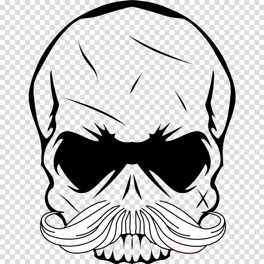 Download Download Skull With Mustache Png Clipart Skull Clip - Set 2 ...
