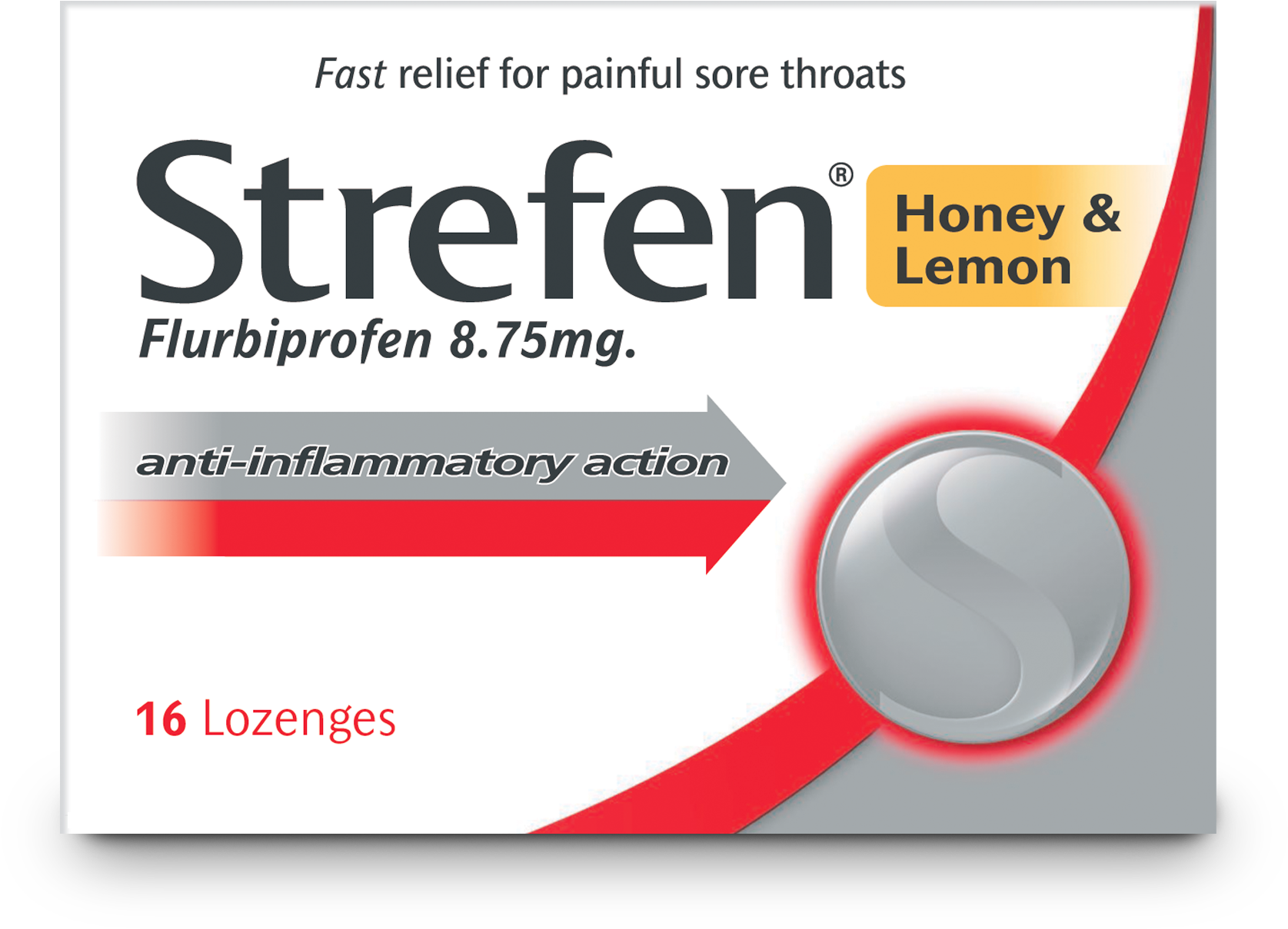 Download Strefen Honey & Lemon Lozenges - Strefen Lozenges - Full Size ...