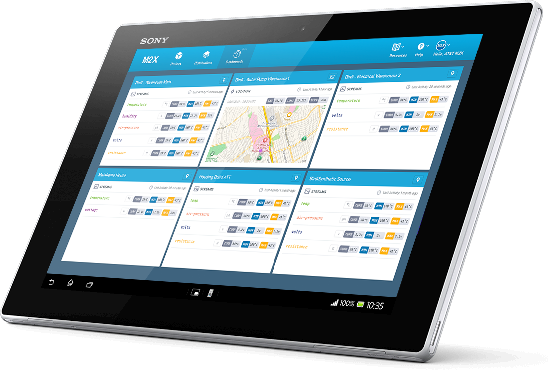 Download At&t M2x Iot Tablet Data - Tablet Computer - Full Size PNG ...