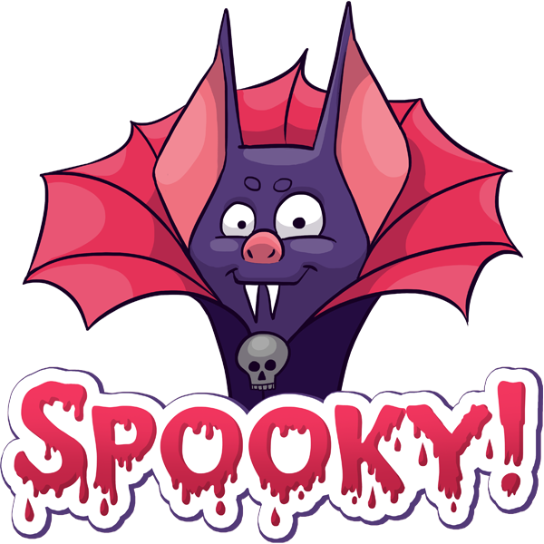 Download Bat With Big Dracula Fangs And Collar With The Word, - Word ...