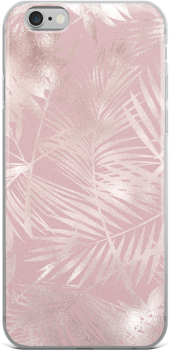 Download Pink & Rose Gold Tropical Flowers Iphone Case - Mobile Phone ...