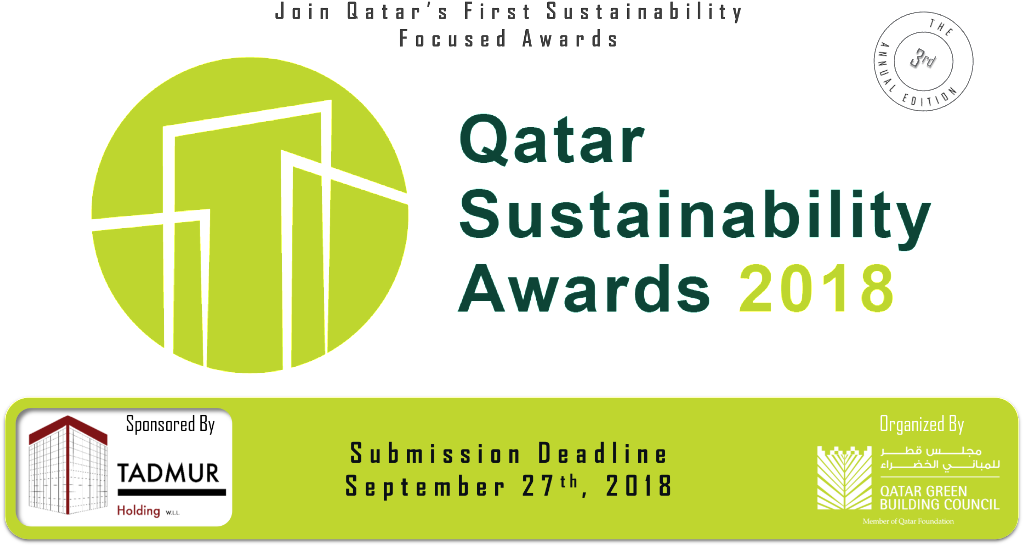 Download Qgbc On Twitter - Qatar Sustainability Awards 2018 - Full Size ...