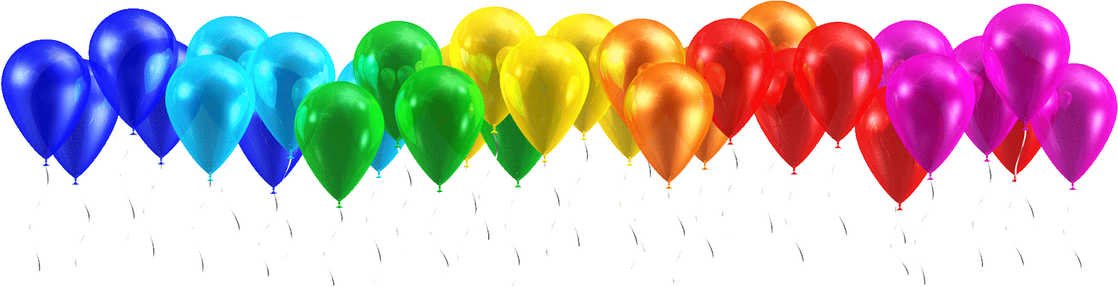 Download Balloon Clipart Row - Balloons In A Row Clipart - Full Size ...