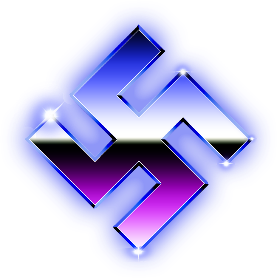 Download 232kib, 1000x1000, Swastika - Fashwave Swastika Png - Full ...