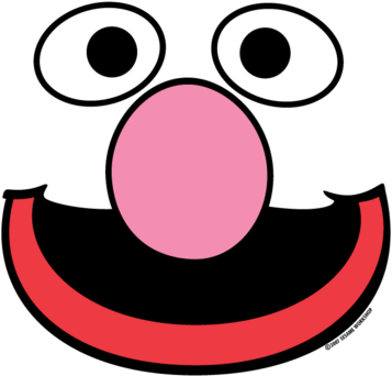 Download Grover's Face Template - Sesame Street Face Printable - Full ...