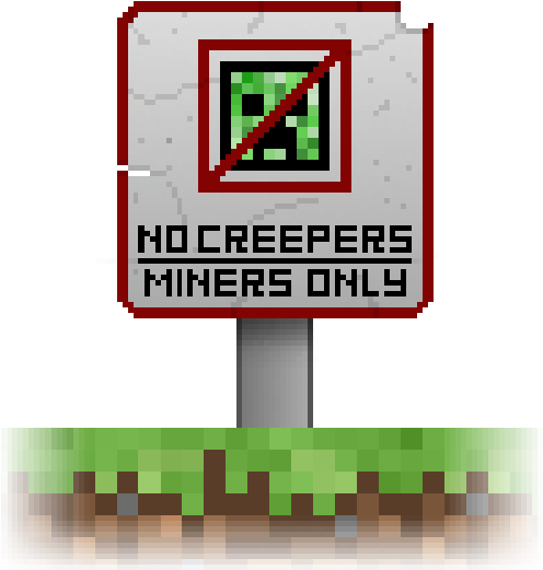 Download Bukkit - Minecraft No Creepers Sihn - Full Size PNG Image - PNGkit