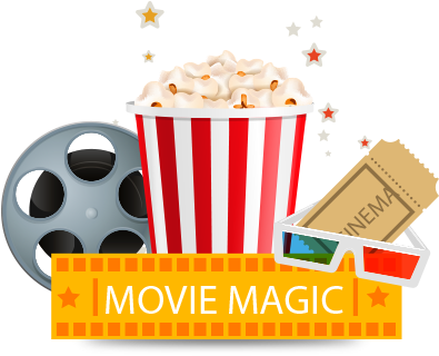 Download Movie Ticket Popcorn Png - Full Size PNG Image - PNGkit