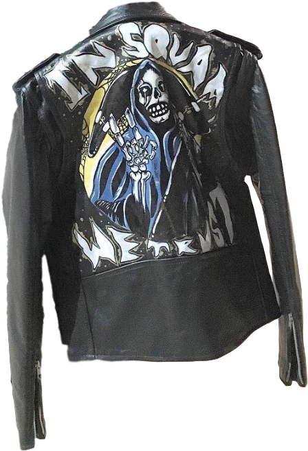 Download Nyree Morrison @nyreearts Custom Leather Jacket - G Eazy ...