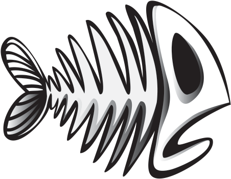 Download Cartoon Fish Skeleton, - Fish Skeleton Cartoon - Full Size PNG ...