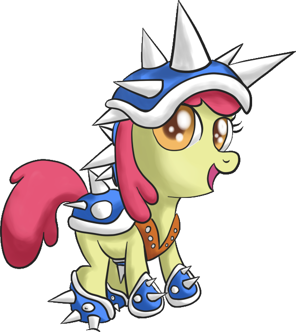 Download Apple Bloom, Armor, Artist - Blue Shell - Full Size PNG Image ...