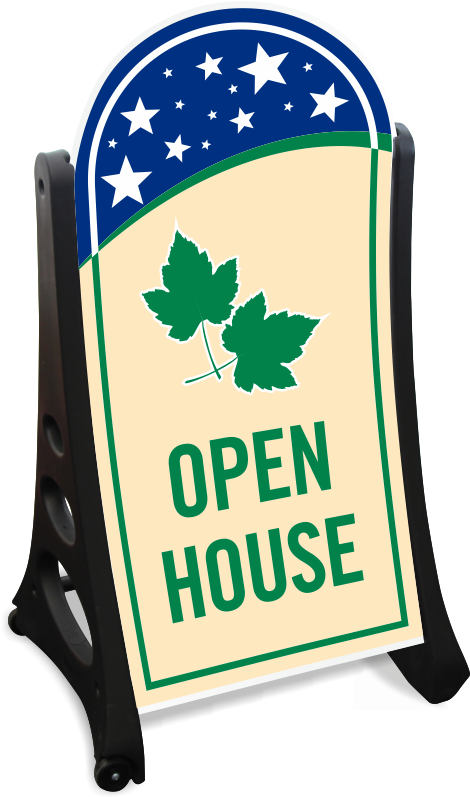 Download Open House Standard Portable Sidewalk Sign Kit - One 30.06 ...