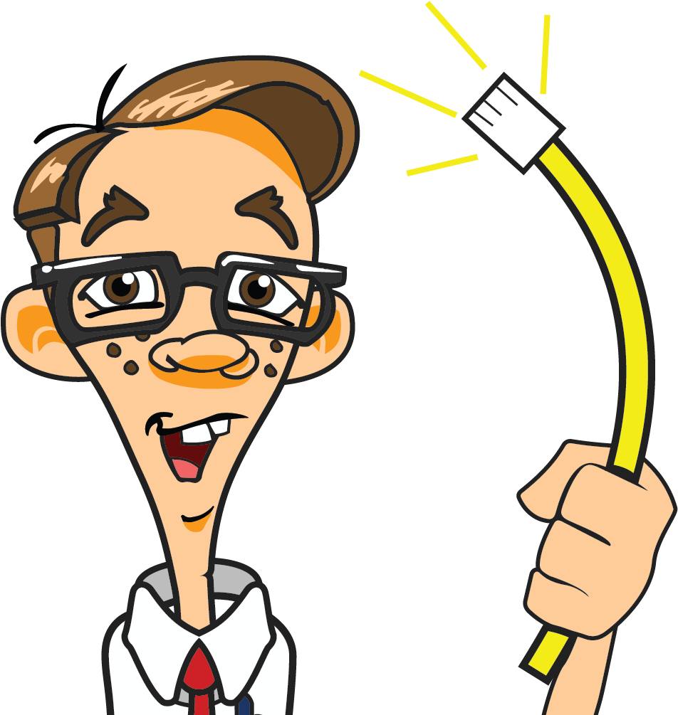 Download Internet Help - Nerd Cartoon - Full Size PNG Image - PNGkit
