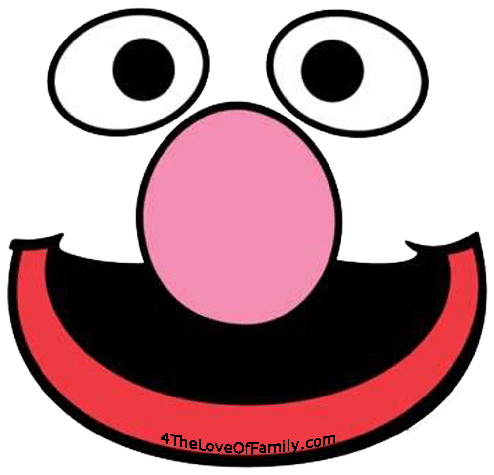 Download Face Clipart Sesame Street - Sesame Street Grover Face - Full ...
