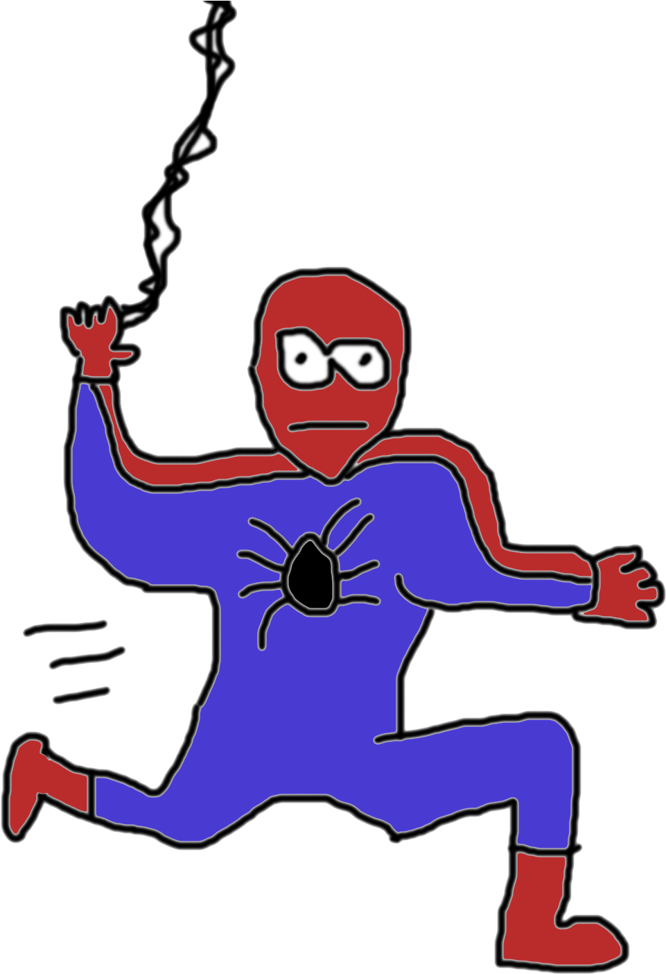 Download Drawn Spiderman Terribly - Poorly Drawn Spider Man - Full Size ...