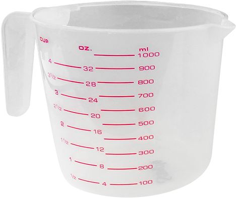 Download 1000ml Measuring Cup - Measuring Cup - Full Size PNG Image ...