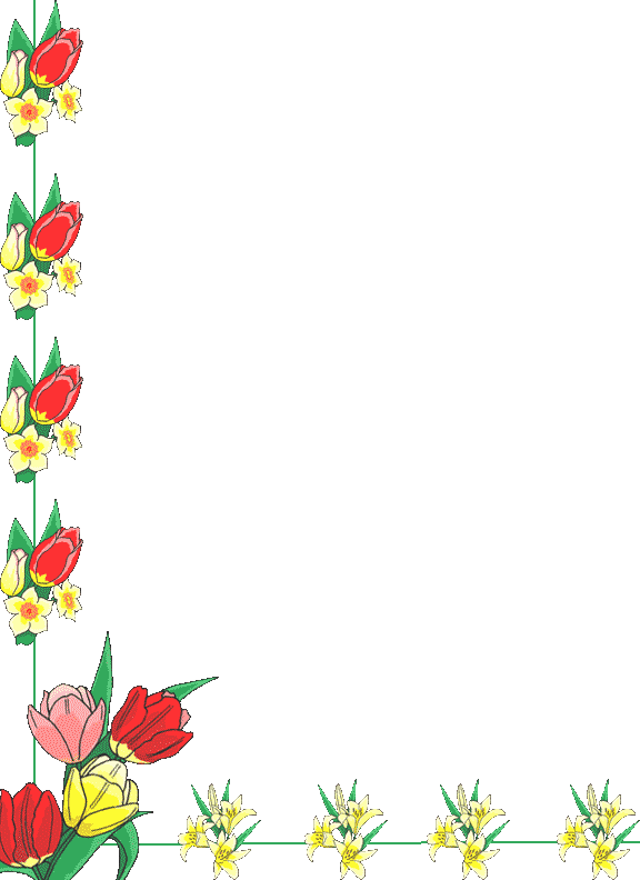 Download Flowers Left Side And Bottom - Side Borders - Full Size PNG ...