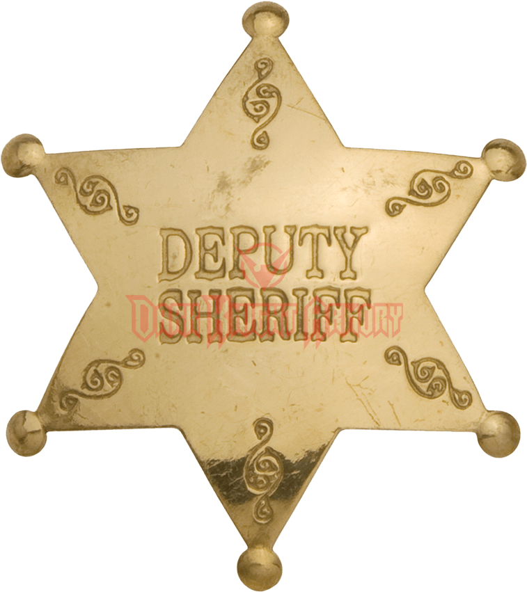 Download Deputy Sheriff Badge - Brass Deputy Sheriff Badge - Full Size ...